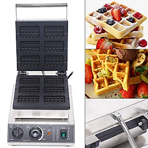 110V Waffle Maker,6 Molds Mini Waffle Maker Machine,Electric Non-Stick Waffle Baker,0~5 Min & 50-300°C Donut Dessert Maker for Kids (Waffle Maker)