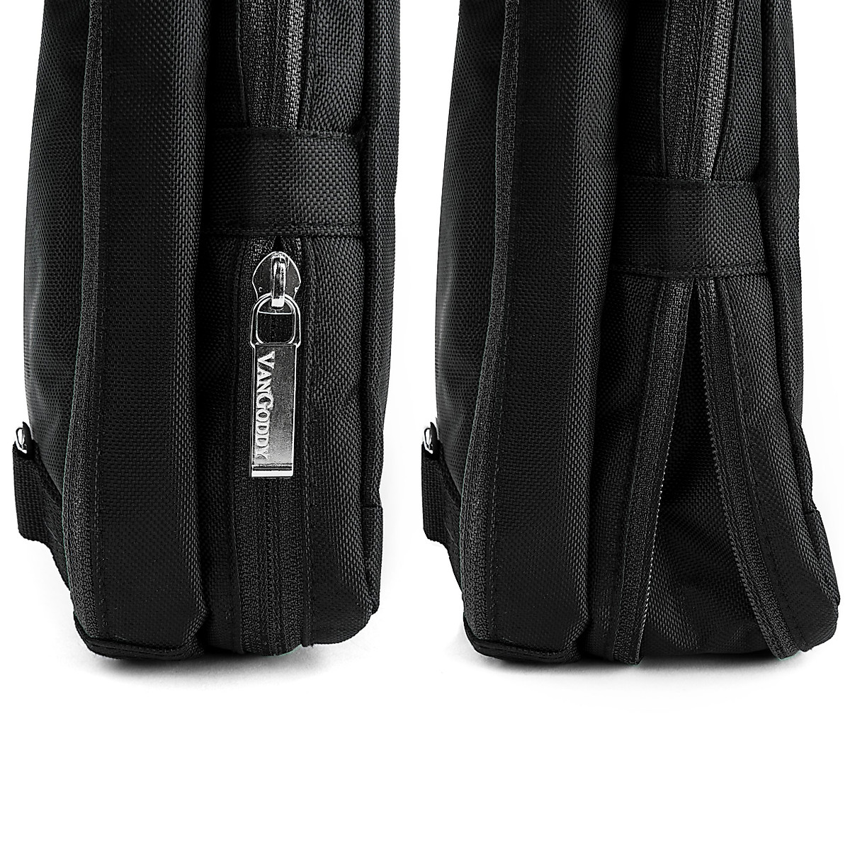 Vangoddy El Prado 3-in-1 13" 14 inch Laptop Messenger Bag Backpack (Orange Black)