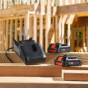BOSCH GXS18V-11N25 CORE18V Starter Kit - (2) 4.0 Batteries & Charger