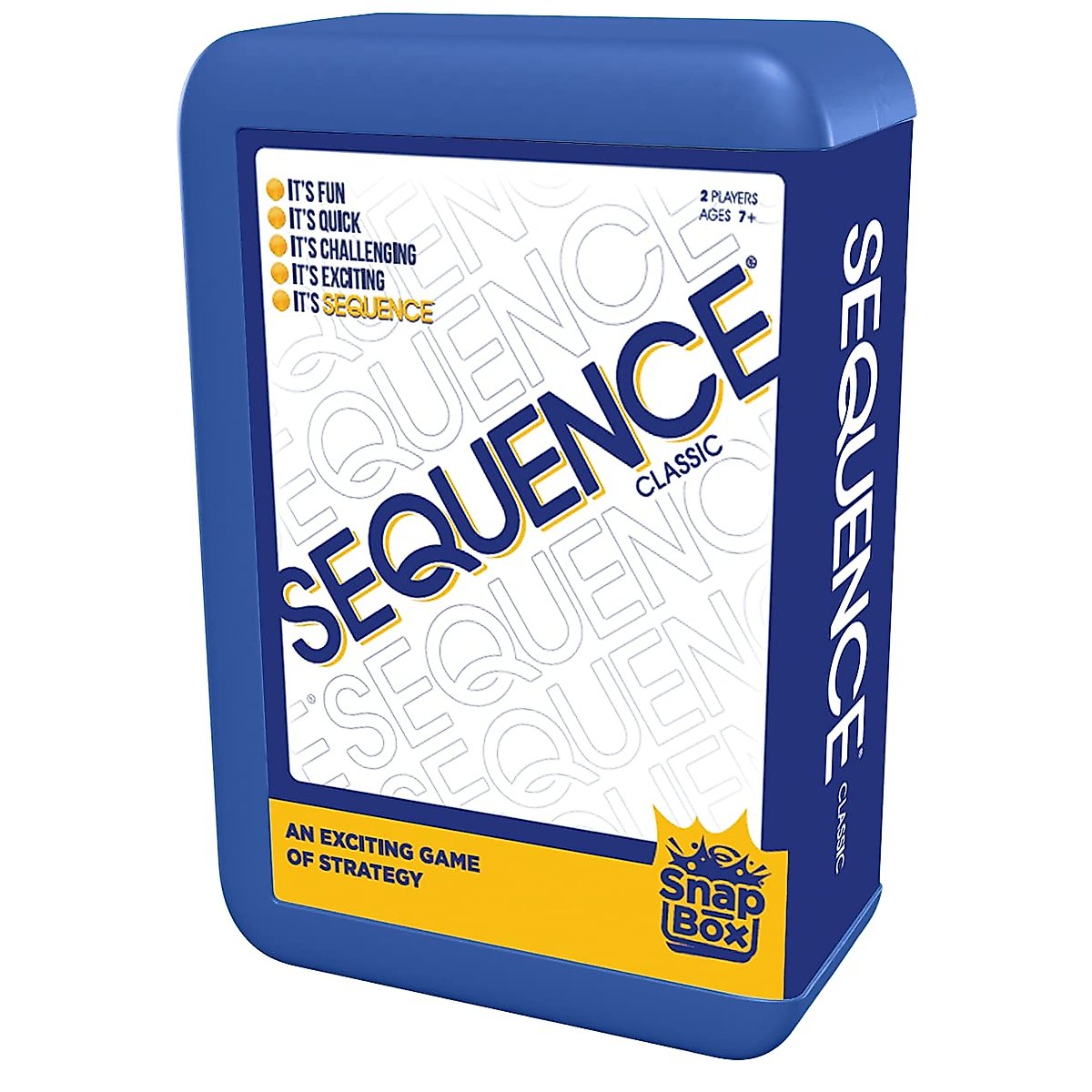 Sequence Snap Box - The Exciting Game of Strategy in A Compact Travel Case by Goliath, Multi Color