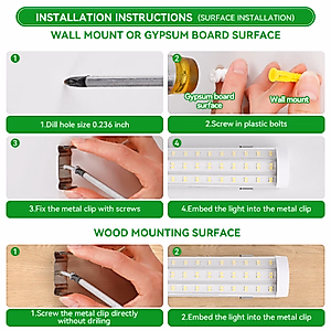 Skymoatled T12 4FT LED Shop Lights Garage Lights,65W 5000K 10400LM Daylight Color,Hanging/Surface Mount,Super Bright,Plug and Play,Linkable LED Shop Lights for Warehouse Workshop Basement,6Pack