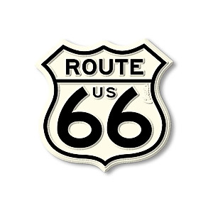 Small Route 66 Shield Highway Sign Magnet by Classic Magnets, 2.25" x 2.25", Collectible Souvenirs Made in The USA