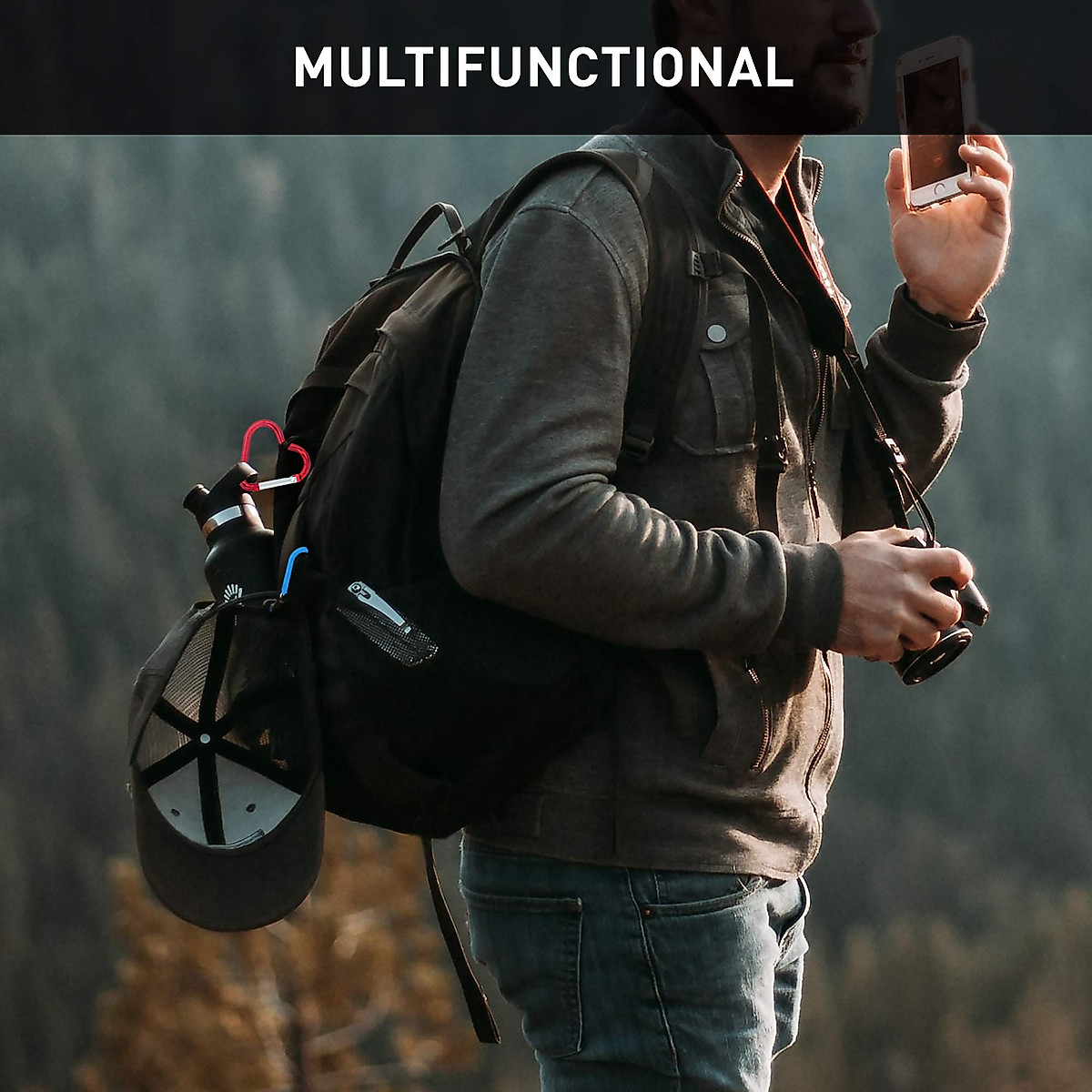 ABCOOL 12PCS Heart Shape Keychain Clips Mini Small Carabiner - 2 inch Aluminum Durable Quick Release Auto Locking D-Shape Spring Loaded Clip for for Home Rv Camping Fishing Hiking Traveling