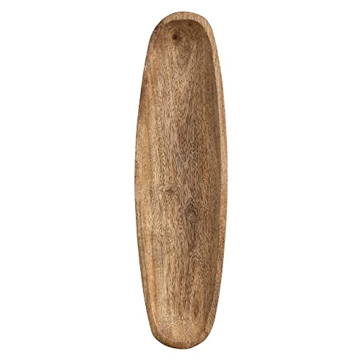Creative Co-Op Boho Oval Wood, Natural Tray