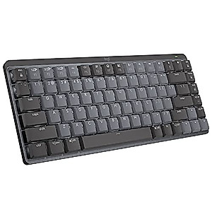 Logitech MX Mechanical Mini Clicky Keyboard (Graphite) Bundle with 3.0 USB Hub (2 Items)