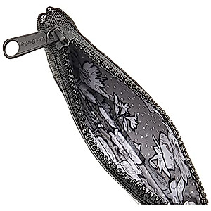 Vera Bradley Women's Recycled Lighten Up Reactive Zip ID Case Wallet, Black, One Size