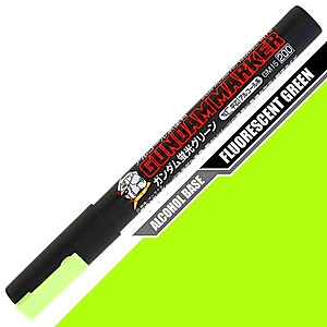 Bandai GM15 Mr. Hobby Fluorescent Green Gundam Marker, GSI Creos