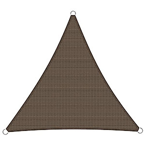 FLORALEAF 12'x12'x12' Sun Shade Sail Triangle Canopy UV Block Sun Shade for Outdoor Patio Garden Backyard Awning
