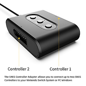 MAYFLASH SNES Controller Adapter for Switch/OLED Model & PC Windows SNES Adapter MF105