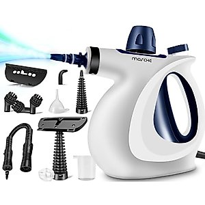 Handheld Pressurized Steam Cleaner with 11-Piece Accessory Set, Multi-Surface Steamer for Cleaning, All Natural Steam Cleaner for Home, Upholstery, Car, Floor, Grout and Tile