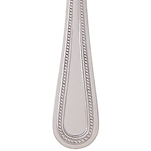 Winco 12-Piece Dots Dinner Spoon Set, 18-0 Stainless Steel, Silver