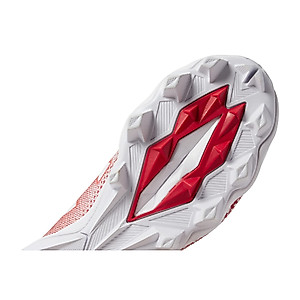 Under Armour Boy's Spotlight 3.0 Rubber Molded (Toddler/Little Kid/Big Kid) Red/White/Metallic Silver 4.5 Big Kid M