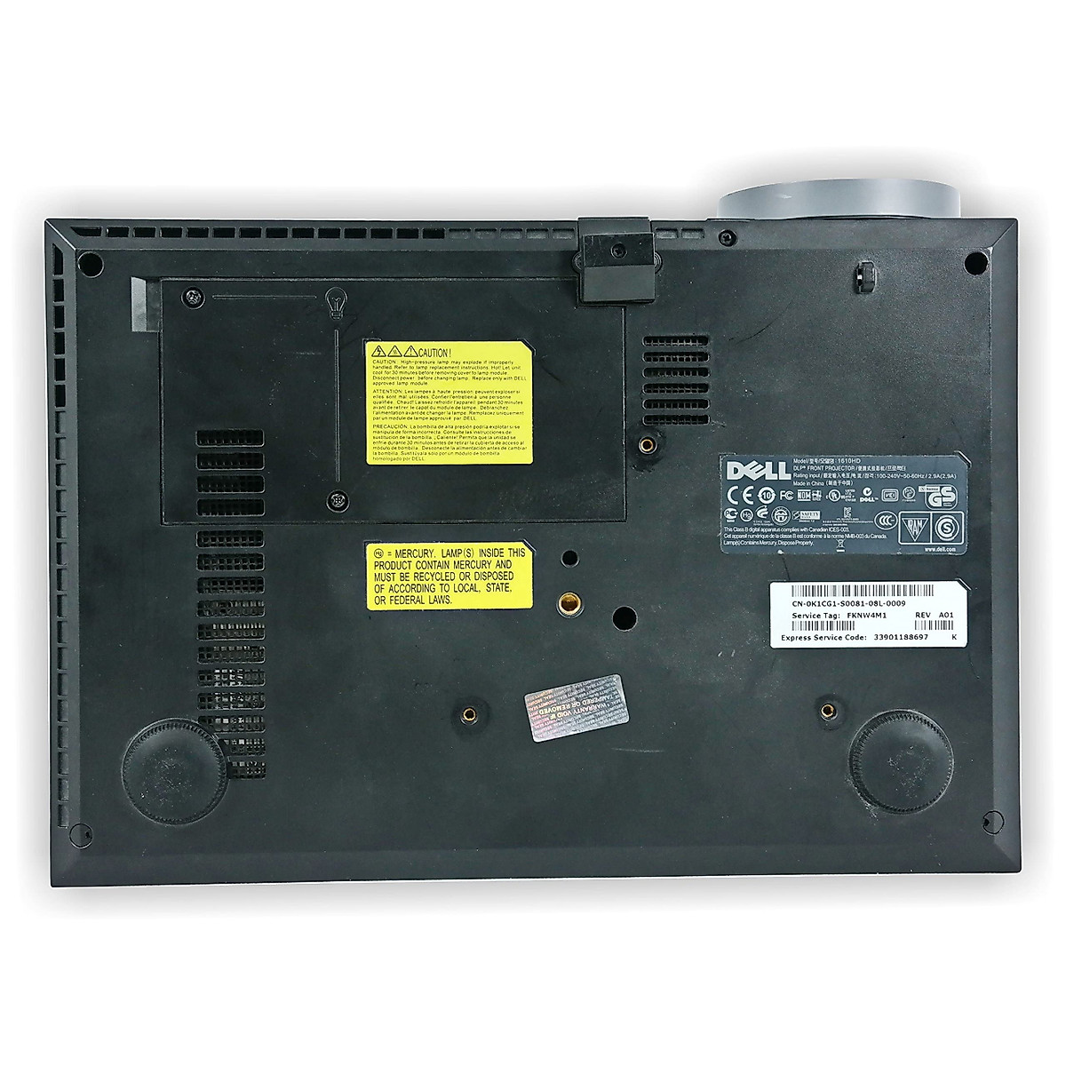 Dell 1610HD 3D Ready DLP Projector - 1080p - HDTV - 1280 x 800 - WXGA - 2100:1 - 3500 lm - HDMI - USB