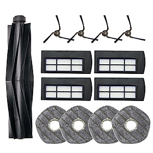 Replacement Parts Fit For Eufy X9 Pro, Robot Vacuum Accessories Fit For Eufy Clean X9 Pro (brush roll& filter& side sweep& mop-13pc)