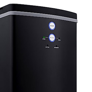 NewAir Black Portable Ice Maker | First Batch In Under 10 Minutes And 33 lb Daily | 2 Ice Size Bullets Daily, Perfect Machine For Kitchen Countertops, and RV NIM033BK00