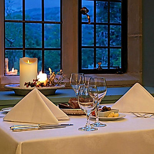 Eldnacele Large LED Candles with 6H Timer Flickering Flame, Battery Operated Electric Candles with Real Wax Warm Light for Christmas Halloween Home Party Decoration 5"X 10"