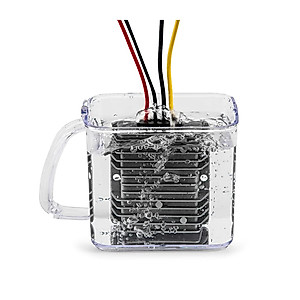 QEBIDUM 12V to 24V Converter, 10A 240W DC to DC Boost Converter Non-Isolated Step Up Voltage Regulator Power Supply Waterproof Converter Module Transformer for Golf Cart Club Car