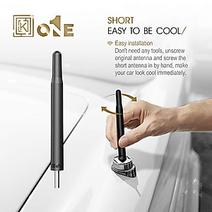 KEYO1E Stubby Car Antenna Replacement Compatible with Ford F250 Pickup Truck 2009-2024 | 4.8 Inches Replacement Antenna Accessories | Optimized for Radio FM AM Reception