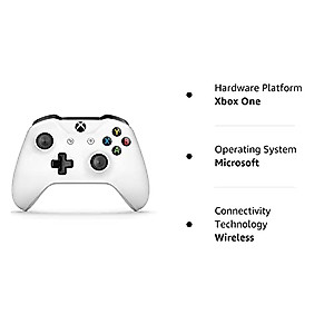Microsoft Xbox One Wireless Video Gaming Controller, White (Renewed)