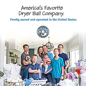 Wool Dryer Balls - Smart Sheep 6-Pack - XL Premium Natural Fabric Softener Award-Winning - Wool Balls Replaces Dryer Sheets - Wool Balls for Dryer - Laundry Balls for Dryer