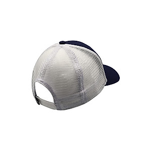 Avalanche Trucker Hat Lightweight Snapback Mesh Back Baseball Cap Fish Navy/White