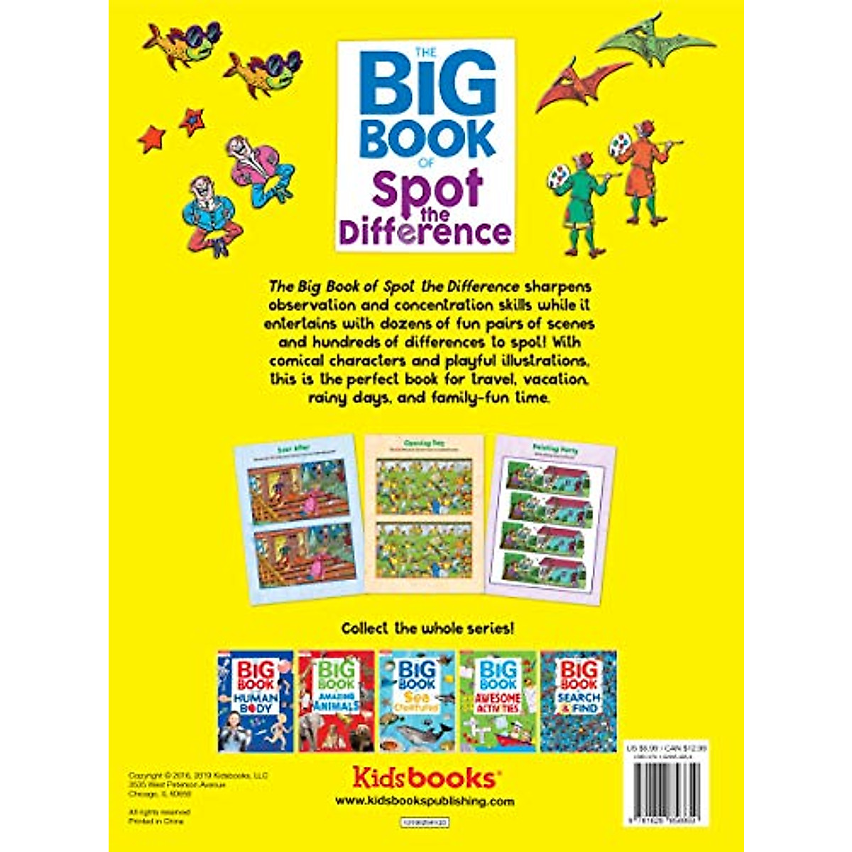 The Big Book of Spot the Difference-Packed with Comical Characters and Playful Illustrations, a Fun Way to Sharpen Observation and Concentration Skills in Kids of all Ages (Big Books)