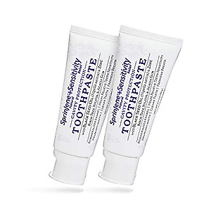 Sprinjene Toothpaste Sensitive Teeth & Gum with Fluoride Cavity Protection Natural Non Toxic SLS Free Toothpaste for Fresh Breath Dry Mouth, Preservative Free, Black Seed Oil & Zinc 2 Pack (Original)