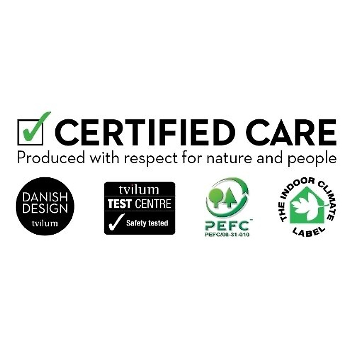 Tvilum Nightstand, Small, White