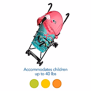 Cosco Character Umbrella Stroller, Easy to Store Anywhere with its Compact Umbrella fold, Pink Flamingo