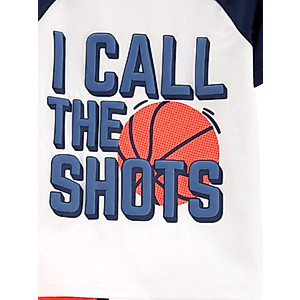 Carter's Infant Baby Boys Outfit Orange Basketball Shirt & Shorts Set NB