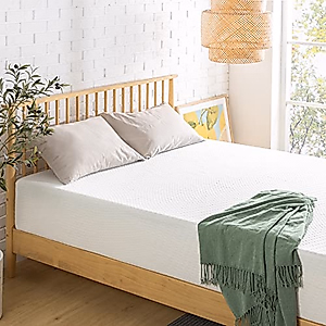 ZINUS 12 Inch Green Tea Essential Memory Foam /Bed-in-a-Box/Affordable Mattress/CertiPUR-US Certified, Queen, White