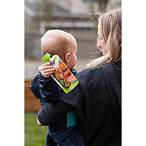 Sprout Organic Baby Food Pouches Stage 3 Plant Powered Protein, Pumpkin Apple Red Lentil w/ Cinnamon, 4 Oz (Pack of 12)