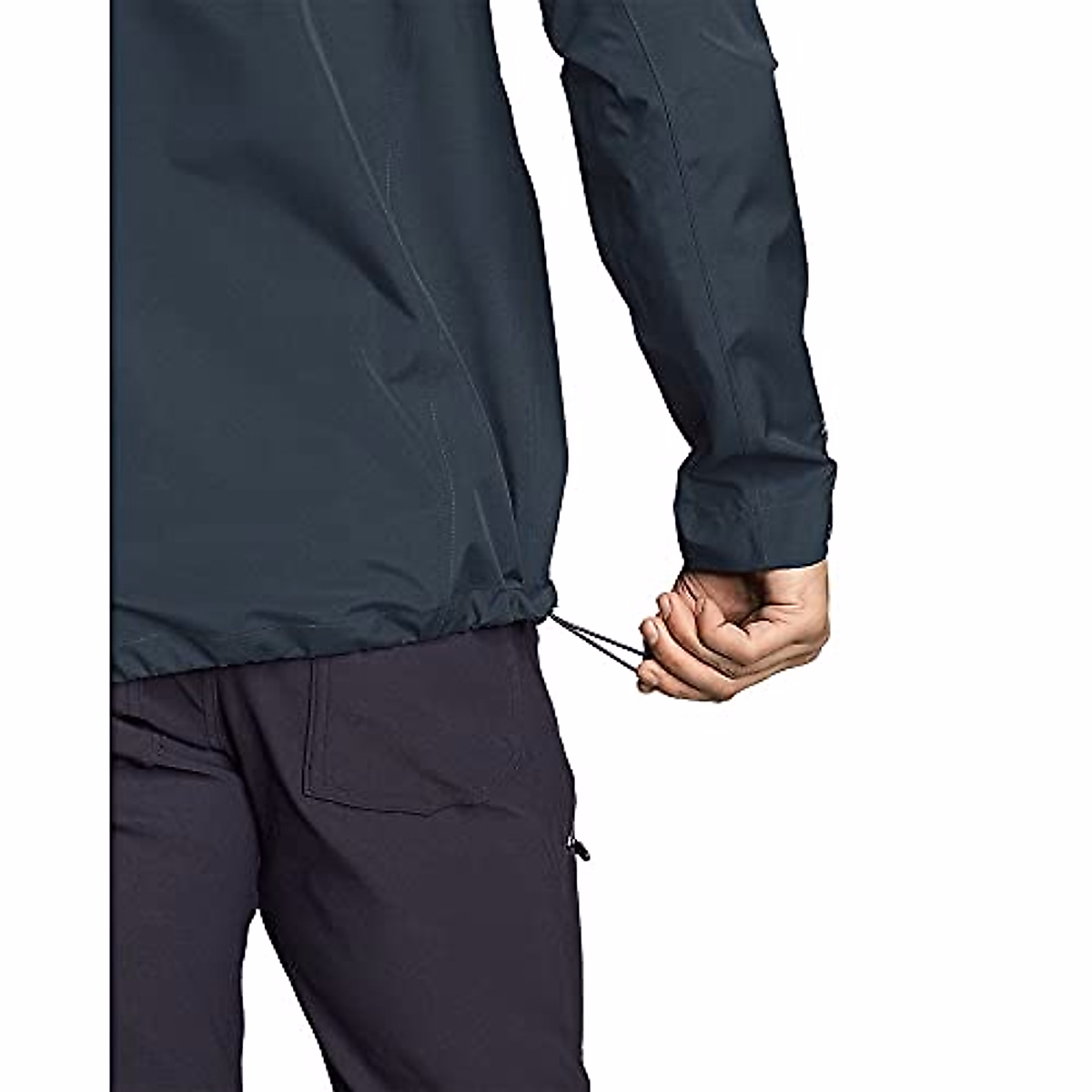 Eddie Bauer Men's Cloud Cap Stretch 2.0 Rain Jacket, Waterproof, Storm, Large