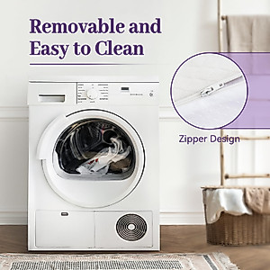 SINWEEK 2 Inch Gel Memory Foam Mattress Topper Full Size, Ventilated High Density Pad for Back Pain, Bed Topper with Removable Soft Cover, CertiPUR-US Certified