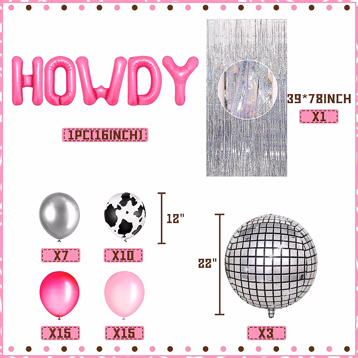 JeVenis Howdy Party Decoration Western Cowgirl Party Decorations Cowboy Bachelorette Bridal Shower Decorations Lets Go Girls Party Supplies