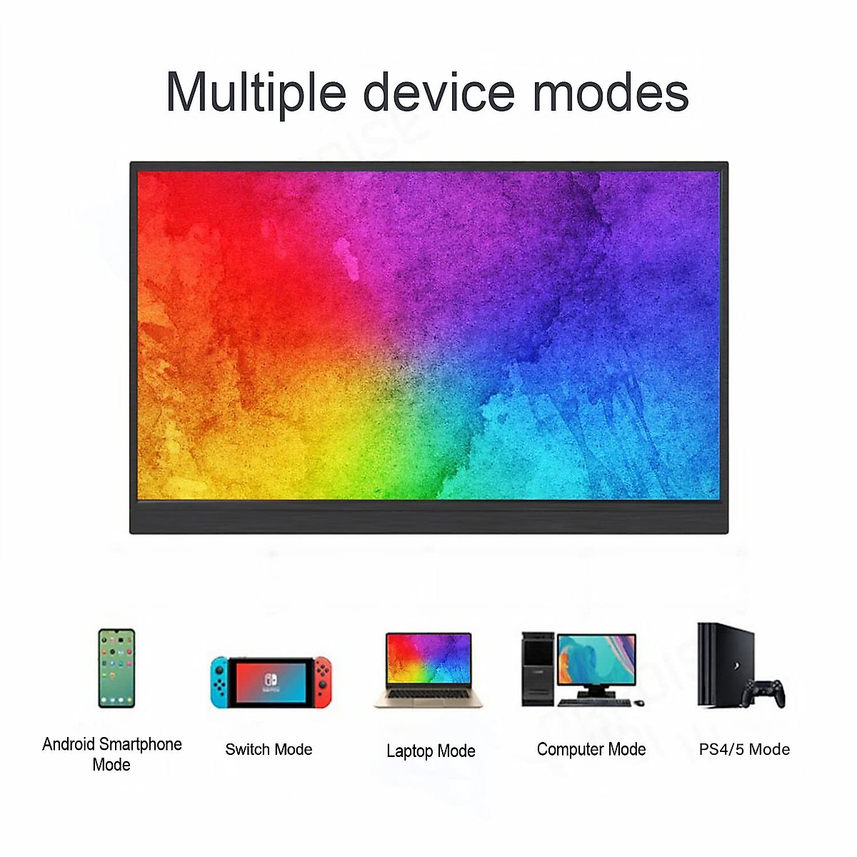 HUIISUOC Portable Monitor 17.3 Inch Ultra Slim Portable Monitor for Computer Display Full HD 1080P IPS Screen 178°Full View. USB C Monitor with HDMI for Laptop/Computer/Smart Phone/Xbox/PS4