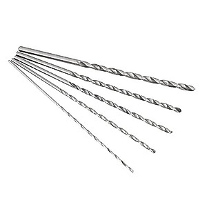 Long Twist Drill, 5Pcs 2-5mm Straight Shank Twist Drill Bit Tool Extra Long Drill Bits Set High Speed Steel Stainless Steel Straight Shank Tool Installer Drill Bit for Drilling Wood