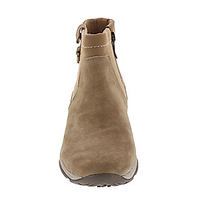 Easy Spirit Women's Elton Ankle Boot, Taupe Suede, 7.5 Wide
