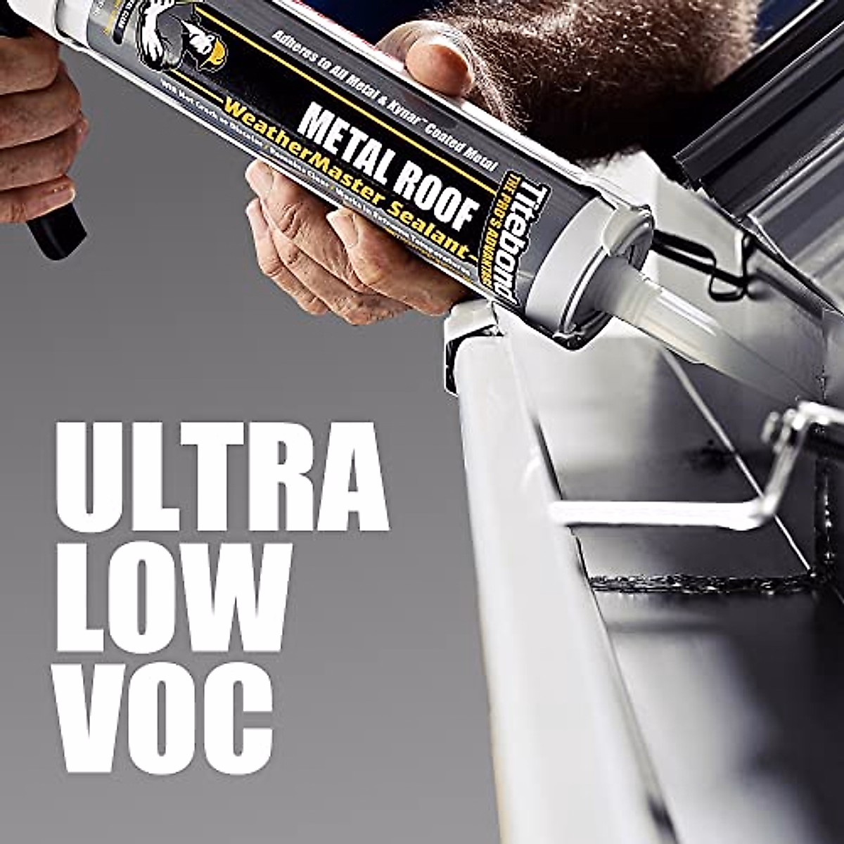 Titebond 61121 WeatherMaster Metal Roof Joint-sealants, 9.5 oz, Black