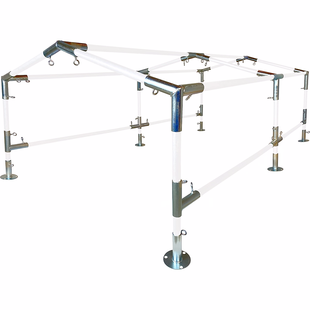 10' x 20' Low Peak Canopy Fittings Kit, DIY Metal Carport Frame Parts, 1" EMT