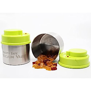HI Mighty Safe Vacuum Vault Container, Vacuum Seal Air Tight Containers for Kitchen, Air Sealed Container For Spices and Herbs