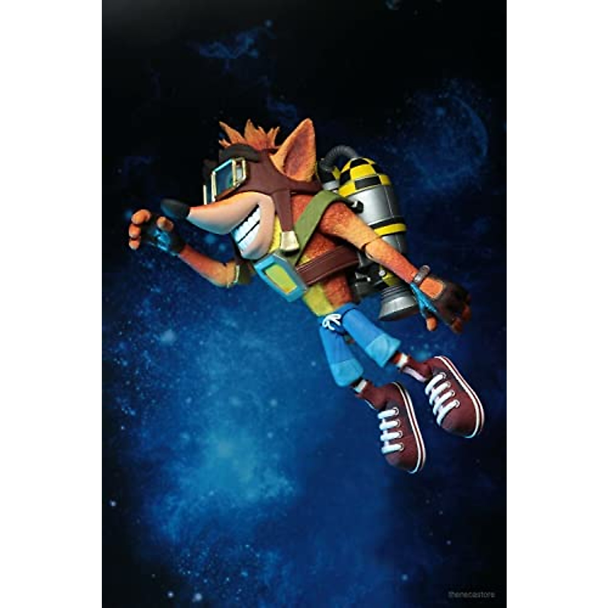 NECA - Crash Bandicoot 7" Scale Action Figure ? Deluxe Crash with Jetpack