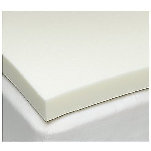 King Size 3 Inch Thick, 4 Pound Density Gray Visco Elastic Memory Foam Mattress Pad Bed Topper Made in The USA