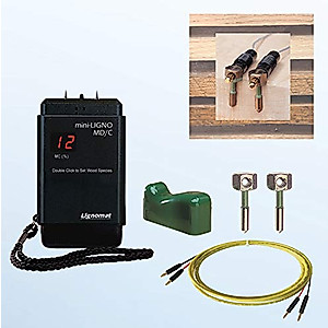 Lignomat Package M-11: Mini-Ligno MD/C Moisture Meter, 6' Cable, 1 Pair PKB Probes