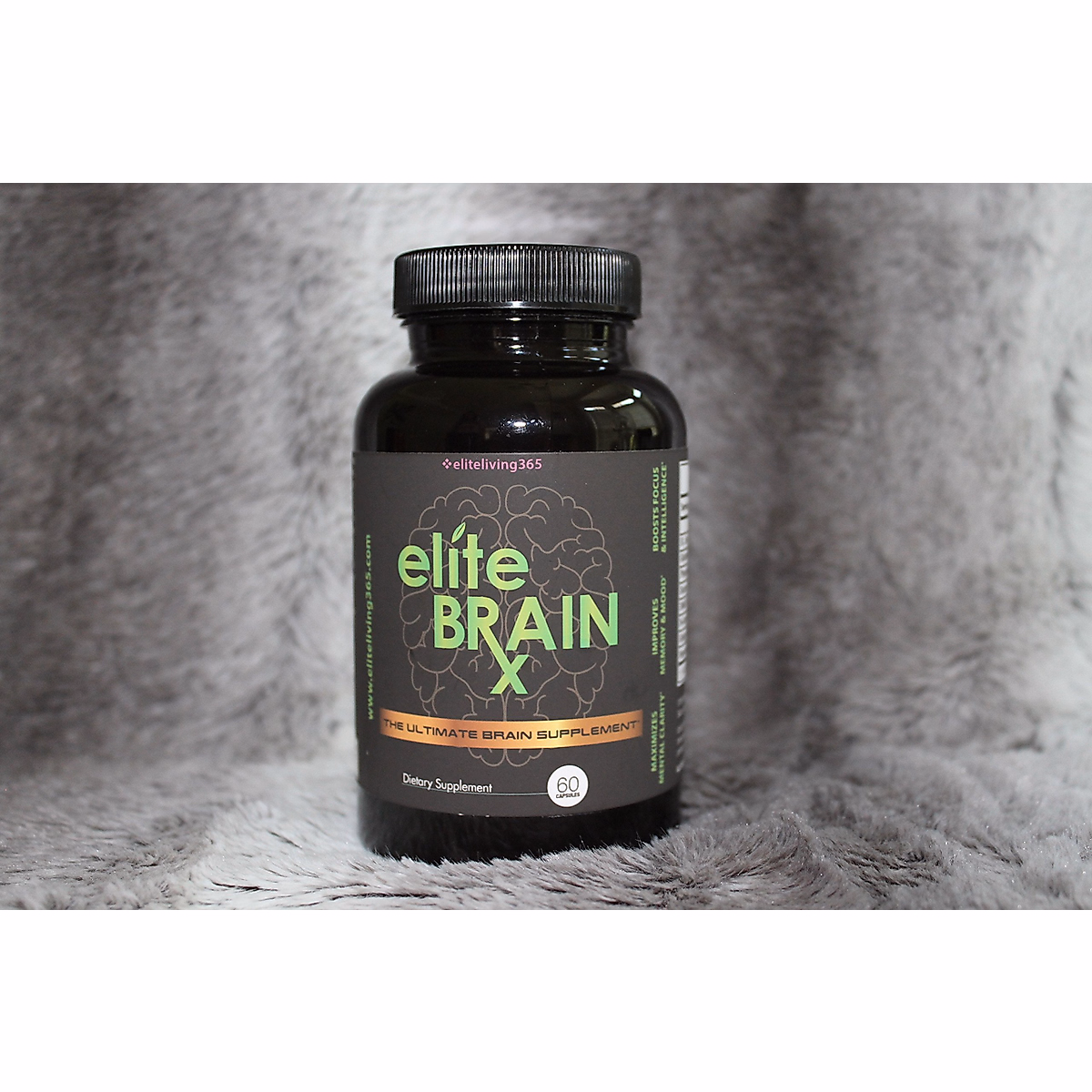 All Natural Brain Supplement – Increases Clarity, Improves Memory & Mood, Boosts Focus & Intelligence - Scientifically Formulated Nootropic for Cognitive Enhancement - Ginkgo Biloba - Elite BrainRx