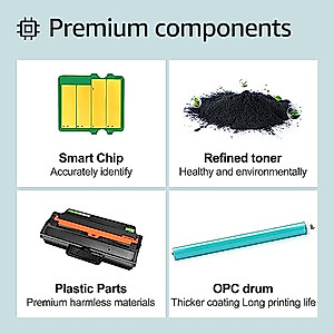 greencycle Compatible Toner Cartridge Replacement for Samsung 103L MLT103 MLT-D103L MLTD103L Use with ML-2955ND ML-2955DW ML-2950ND SCX-4729FW SCX-4729FD Printer (Black, 2-Pack)