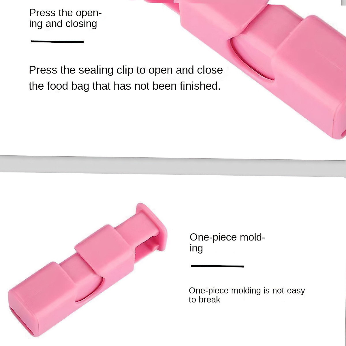 amusediy 2025 New Chip Clips, Bag Clips for Food Storage, Squeeze Clips for Chips, Reusable Grocery Bag Clips for Chips and Other Food Bags (20Pcs)