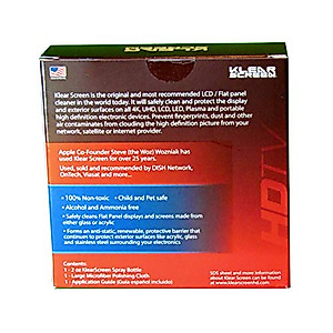 Klear Screen Large TV Cleaning Screen Cleaner for Tvs, Gaming Monitors, LCD, LED, OLED, LED, Made in The USA