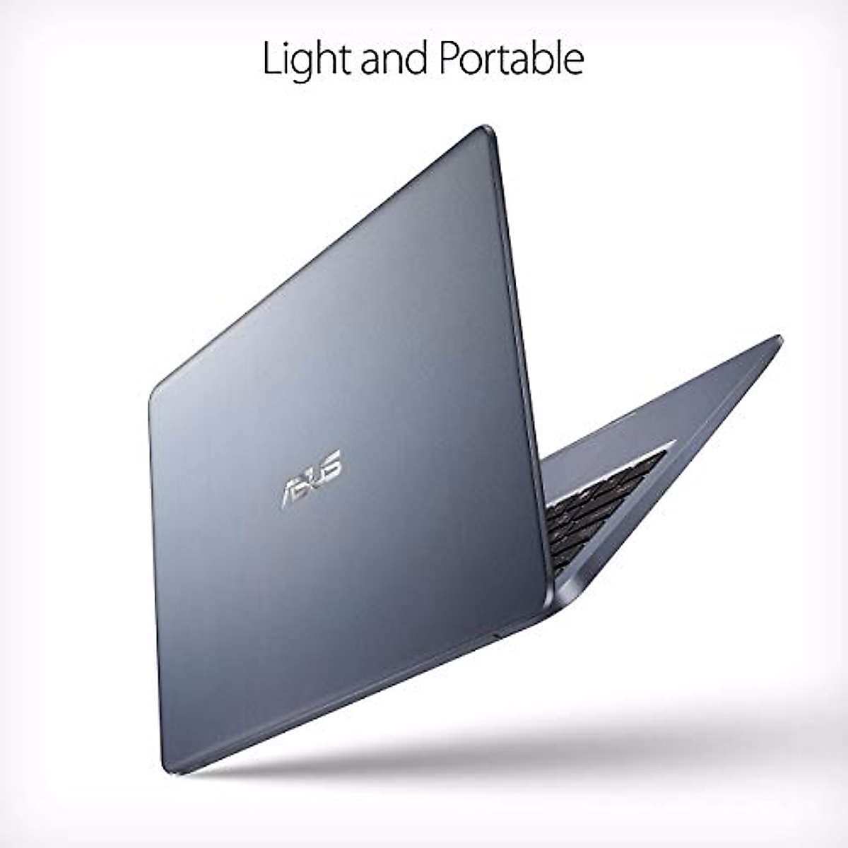 ASUS Laptop E14 Thin & Light Laptop, 14” FHD Display, Intel Pentium N5000 Quad-Core Processor up to 2.7 GHz, 4GB RAM, 128GB Storage, Fingerprint Reader, Windows 10 S, E406MA-DH21, Star Gray