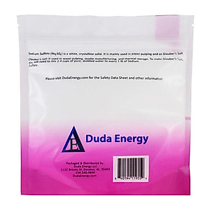Duda Energy 1 lb Sodium Sulfate Food Grade FCC Anhydrous Naturally Mined 99+% Purity